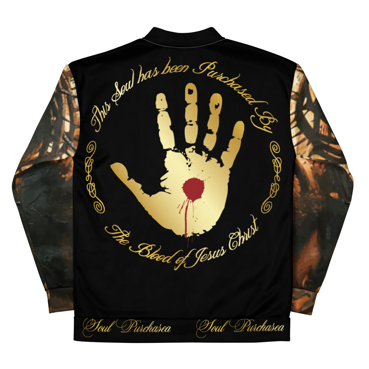 Soul Purchased Unisex Bomber Jacket Sturdy neck tape – Soul Purchased ...